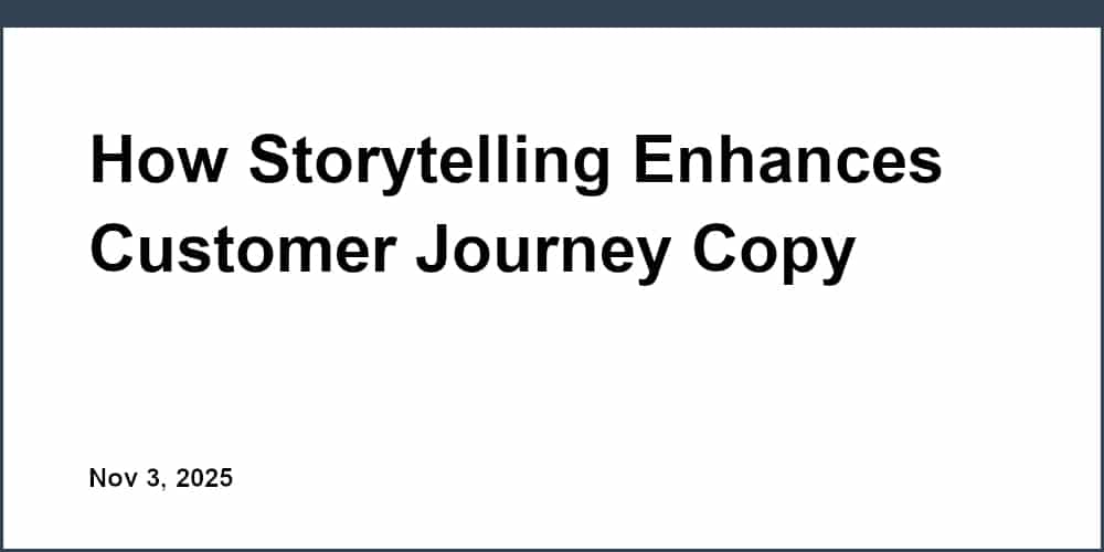 How Storytelling Enhances Customer Journey Copy - CRC